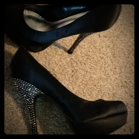 Bakers | Shoes | New Bakers Royal Black Studded High Heels Pumps | Poshmark